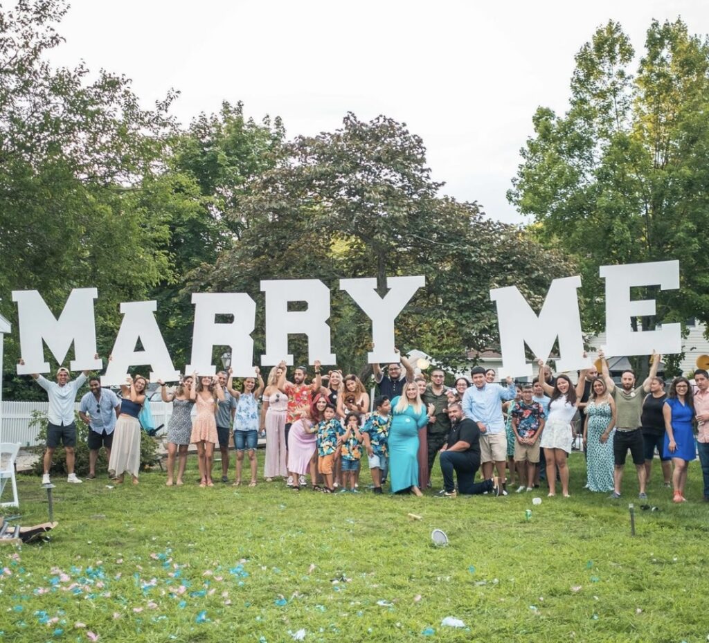 Marry Me Sign Rental – Proposal & Wedding Signs